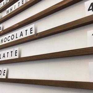 Tile Letter Menu Board - Etsy