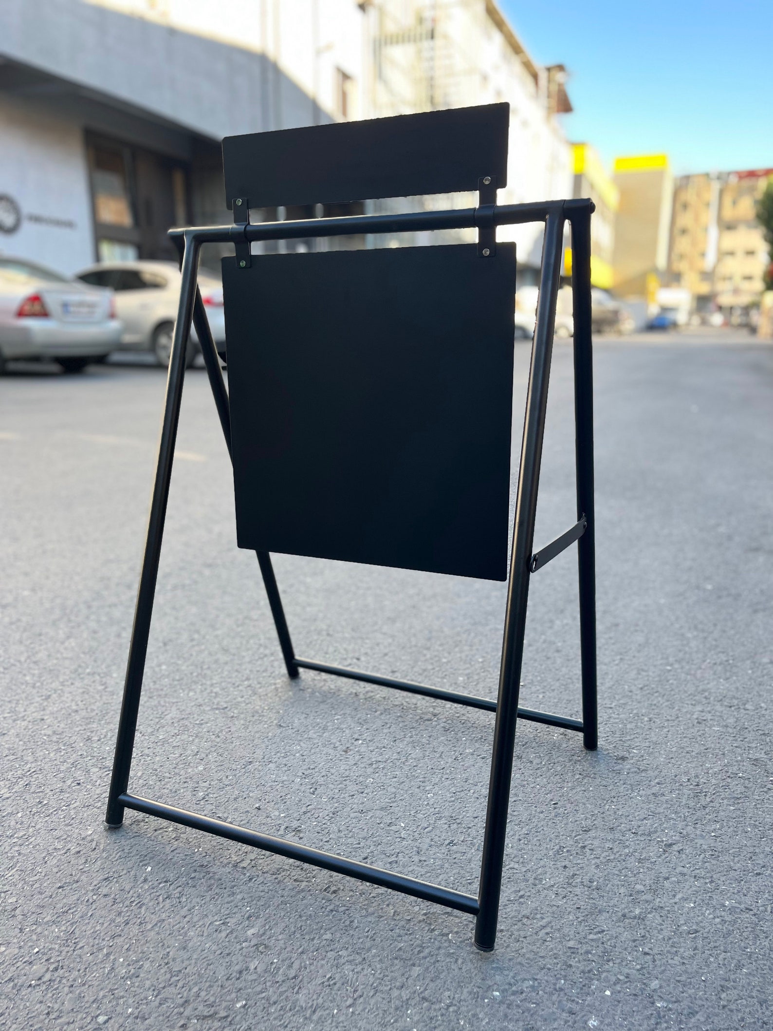 A-frame Sidewalk Sign: Powder Coated Aluminum, Storefront Announcement ...