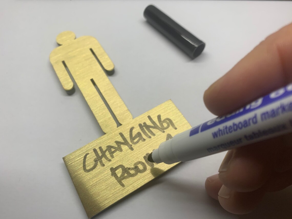 DIY Restroom Sign Brass Man and Woman With Letter Set - Etsy