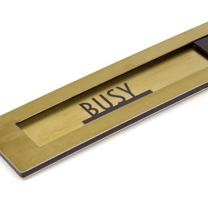 Open/closed Sign- Gold Stainless Steel, Black or White Sign ...