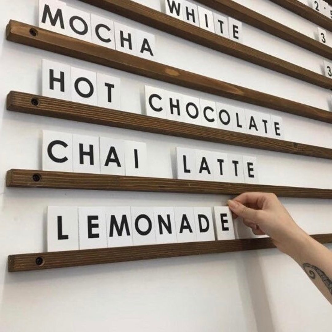 Tile Letter Menu Board - Etsy