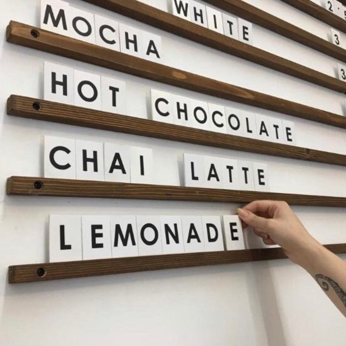 Tile Letter Menu Board - Etsy Canada