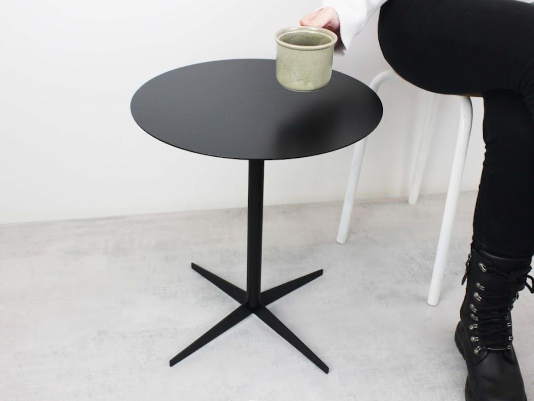 Metal Cafe Table: Narrow Round Bistro Table - Etsy