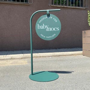 Customizable Metal Round Standing Sign: Double Faced Pavement Sign - Etsy