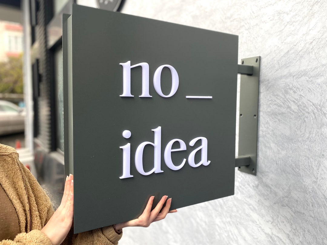 Square Light Box - Exterior Double Sided Sign - Customized Illuminated ...