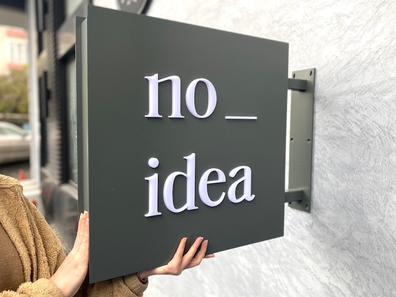 Square Light Box: Exterior Double Sided Illuminated Blade Sign - Etsy