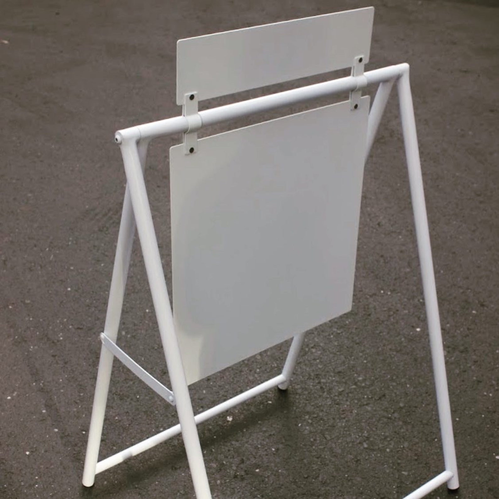 A-frame Sidewalk Sign: Powder Coated Aluminum, Storefront Announcement ...