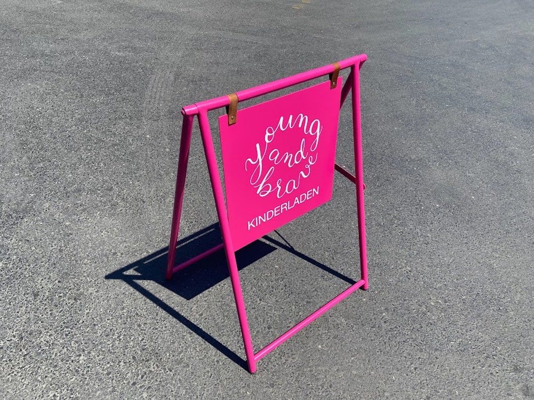 Customized Color Sidewalk Sign RAL Colored A Frame Sandwich Sign Board ...