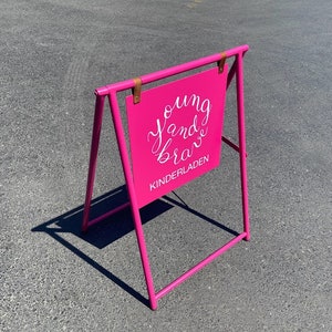 Customized Color Sidewalk Sign RAL Colored A Frame Sandwich Sign Board ...