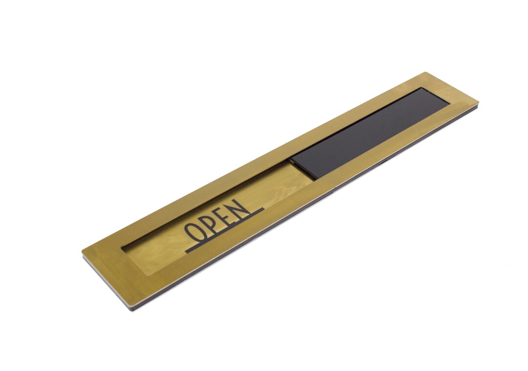 Open/closed Sign Gold Stainless Steel Sign Personalized Sign Busy ...