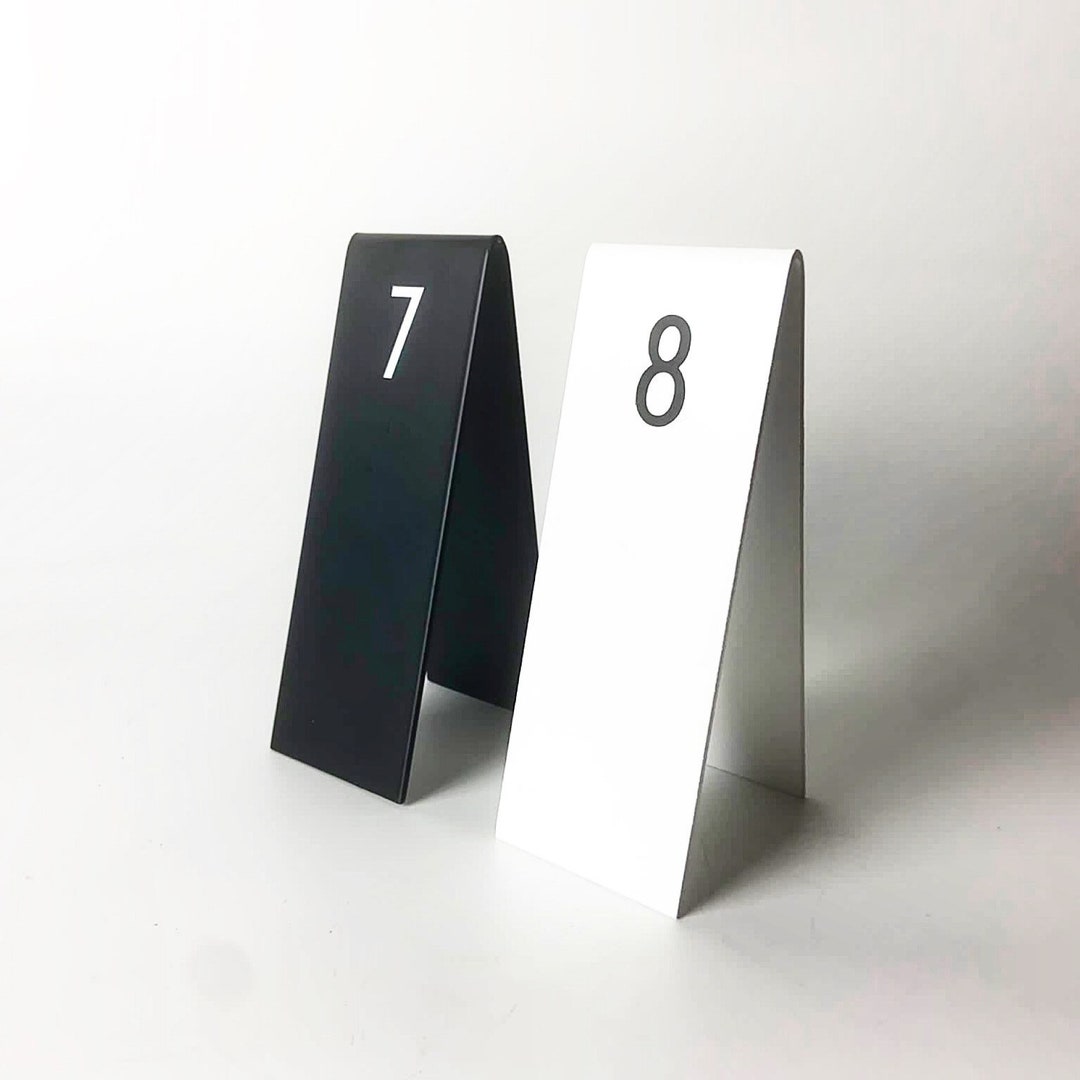 Metal Table Numbers: Modern Minimalist Restaurant Table Signs - Etsy