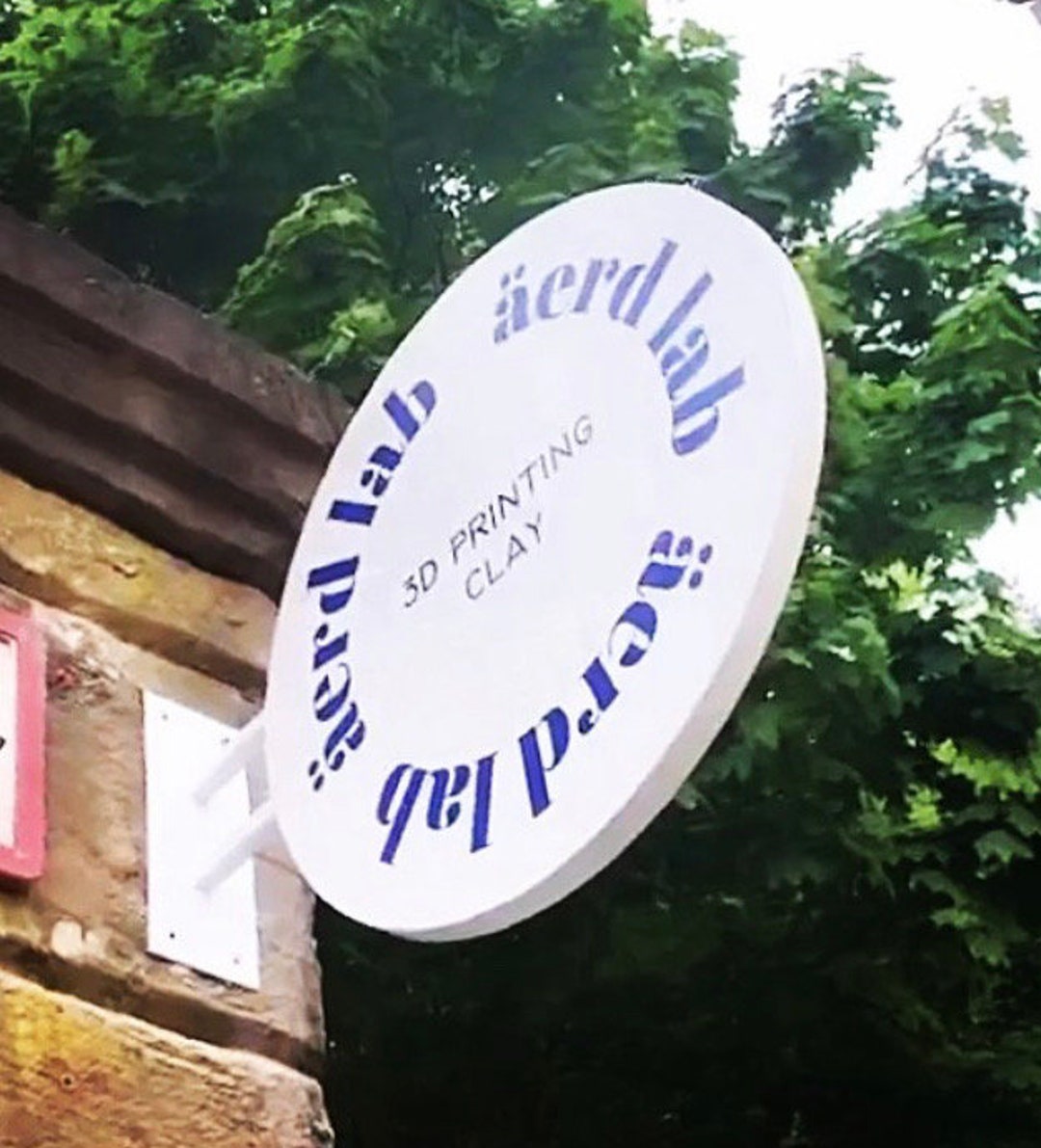 Round Double Sided Sign - Custom Blade Sign - Store Front Wall Sign ...