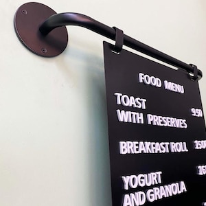 Metal Wall Mounted Menu Board: Magnetic Cafe Price List (50x88 Cm) - Etsy