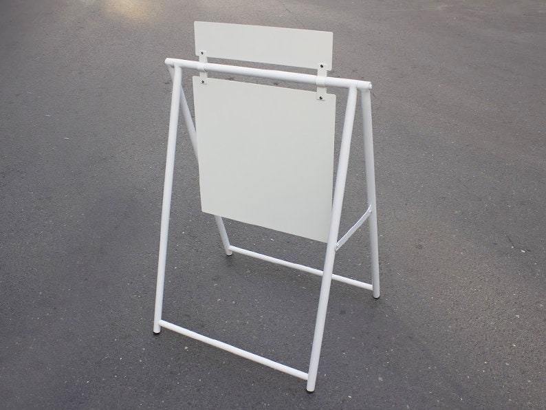 A-frame Sidewalk Sign: Powder Coated Aluminum, Storefront Announcement ...