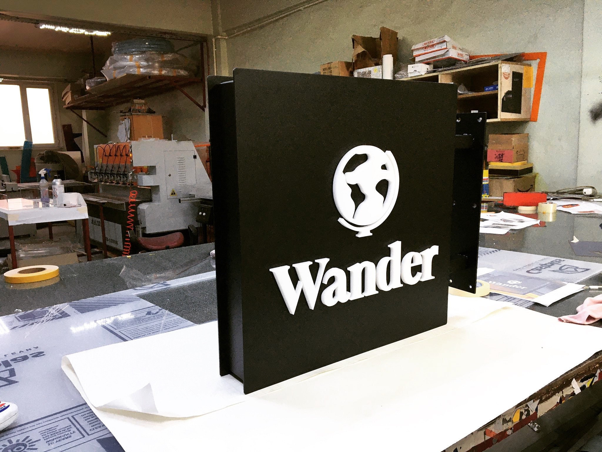 Square Light Box: Exterior Double Sided Illuminated Blade Sign - Etsy