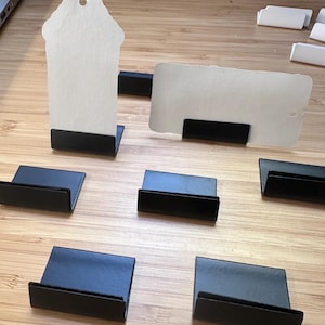 Card Holder Counter Sign - Set of 20 - Changeable Metal Price Tag ...