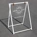 A Frame Sidewalk Sign Flying Logo on Clear Acrylic - Etsy
