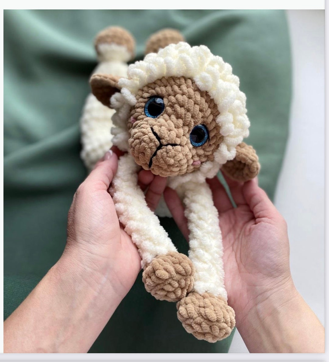 PATTERN ONLY Plush Lamb Lovey PDF Pattern. Crochet Soft Snuggler ...