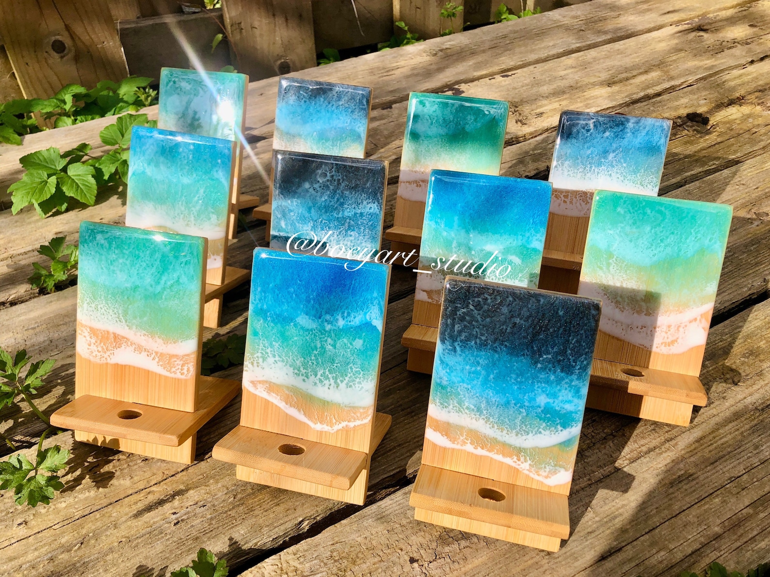 Ocean Phone Stand Mobile Phone Holder Resin Art - Etsy