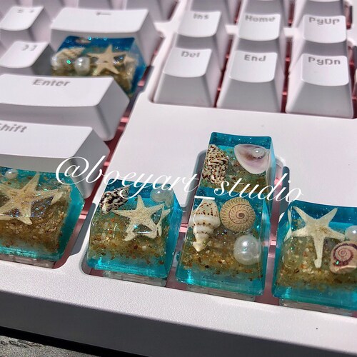 Ocean Handmade Keycaps Starfish Shell Cherry Switch Gaming | Etsy