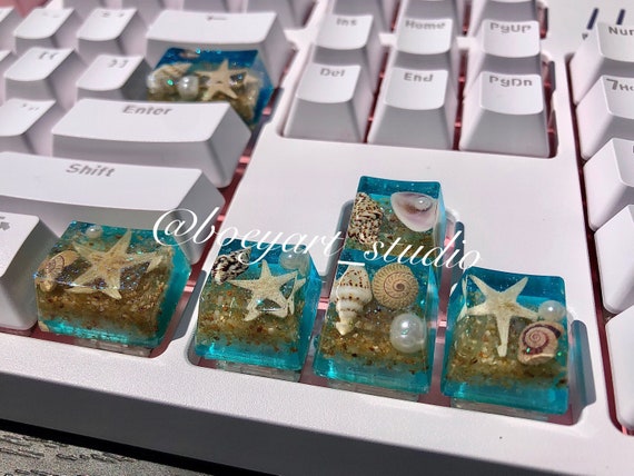 Ocean Handmade Keycaps Starfish Shell Cherry Switch Gaming | Etsy