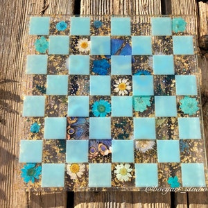 Floral Chess Board, Flower Chess Board Set, Resin Chess Board - Etsy