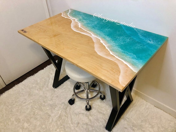 Made-to-order Ocean Desk Ocean Table Home Decoration - Etsy