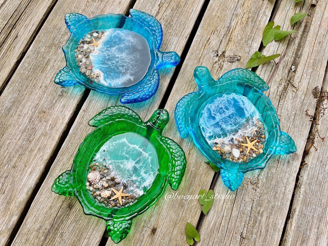 Ocean Jewelry Storage, Turtle Tray, Home Decor, Office Decor - Etsy
