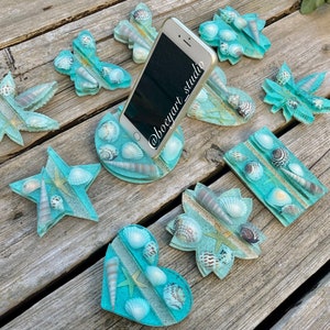 Ocean Phone Stand, Mobile Phone Holder, Resin Art - Etsy