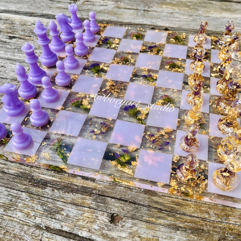Resin Chess Set - Etsy