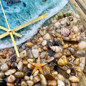 Ocean Clock, Made to Order Resin Clock, Beach Clocks, House Warming ...