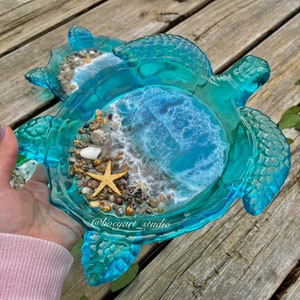 Ocean Jewelry Storage, Turtle Tray, Home Decor, Office Decor - Etsy