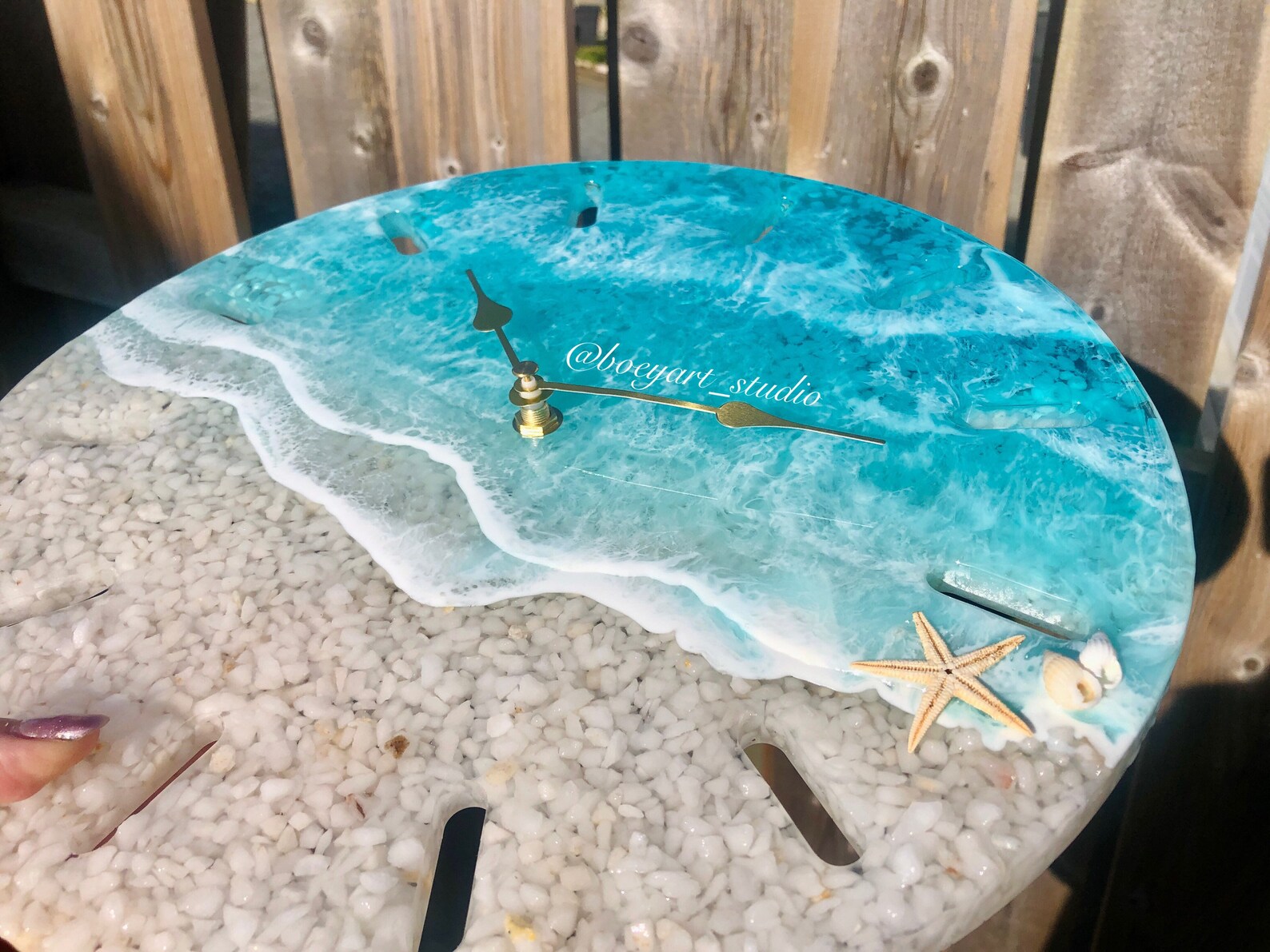 Ocean Clock Handmade Resin Clock Beach Clocks House Warming - Etsy