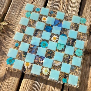 Floral Chess Board, Flower Chess Board Set, Resin Chess Board - Etsy