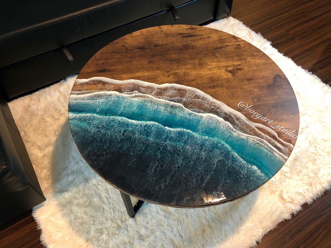 Made-to-order Ocean Coffee Table Ocean Table Home - Etsy