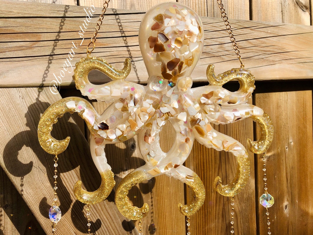 Octopus, Suncatcher, Window Hanger, Home Decor, Thanksgivings Gift - Etsy