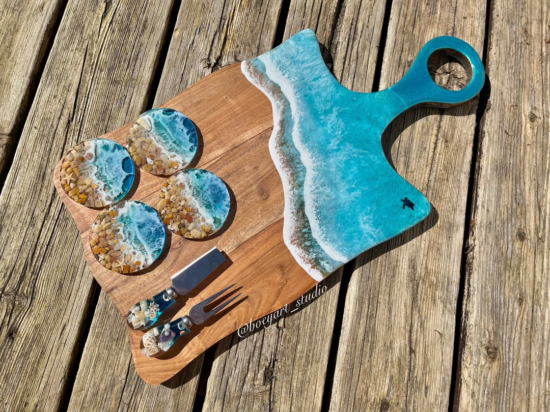 Large Ocean Cheese Board, Personalized Laser Engraving, Made-to-order ...