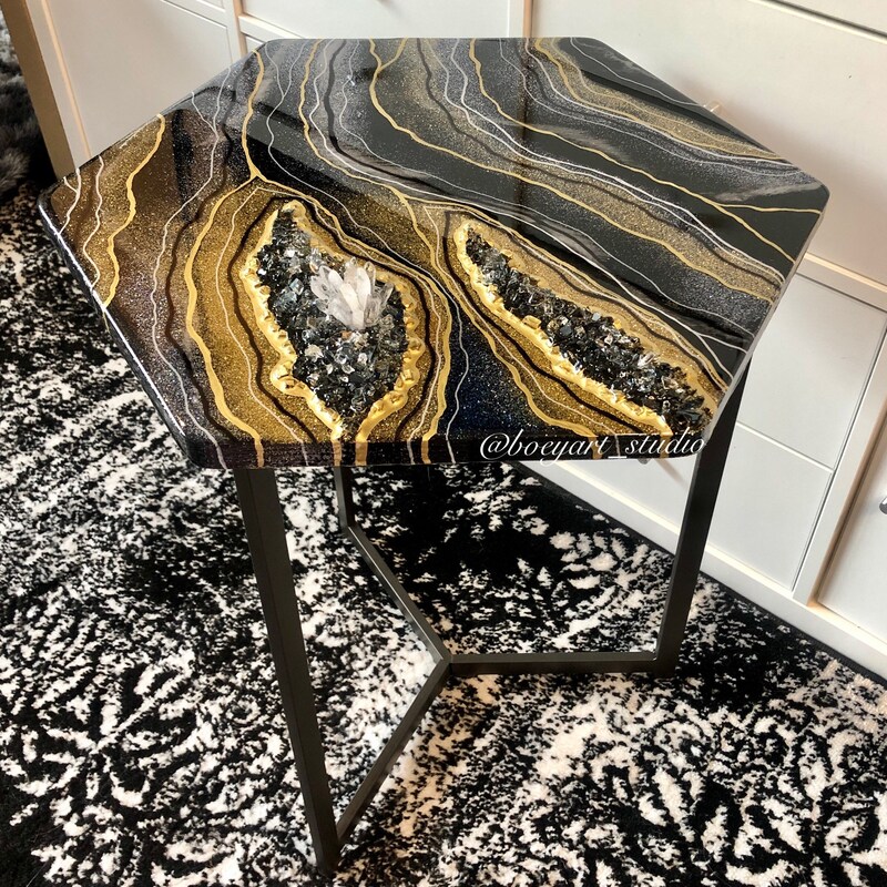 Agate End Table - Etsy