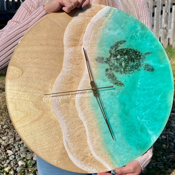 Beach Clock - Etsy