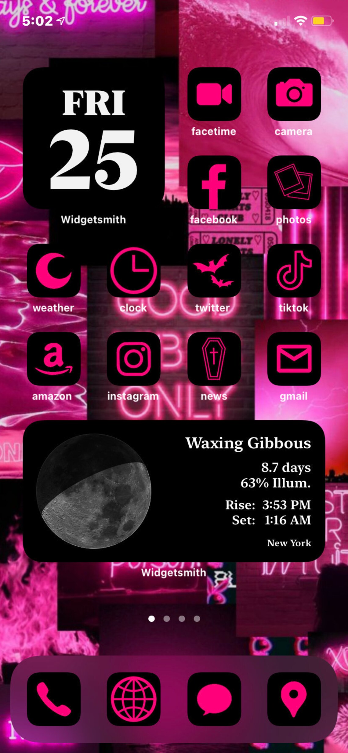 Spooky Icon Pack | IOS14 Homescreen | Pink and Black | 35 iPhone Icons ...
