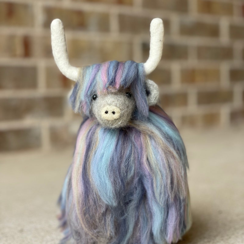 Needle Felted Cow - Etsy