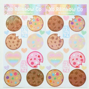 Assorted Cookies and Milk Sticker Sheet Chocolate Chip Cookie - Etsy