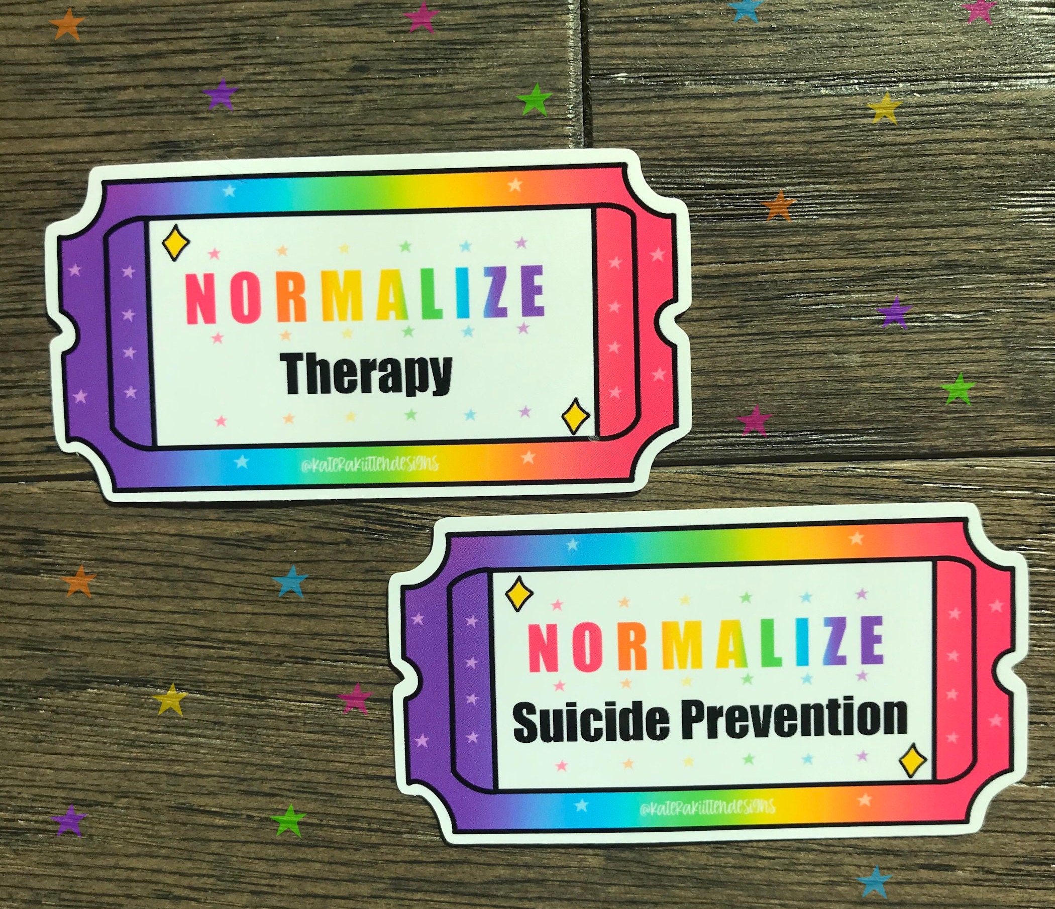 Normalize Therapy Sticker Mental Health Awareness Stickers - Etsy