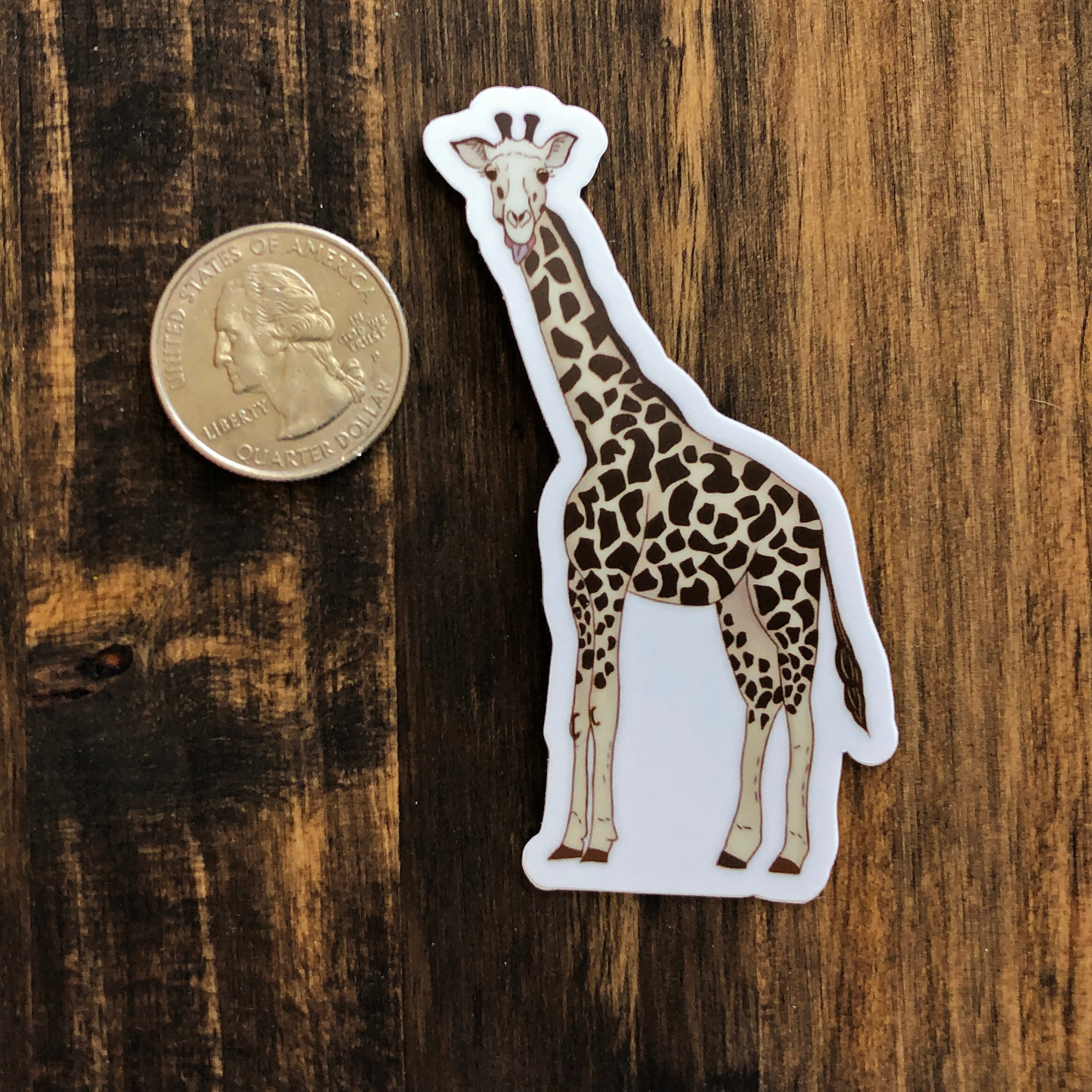 Giraffe Smiling Sticker - Etsy