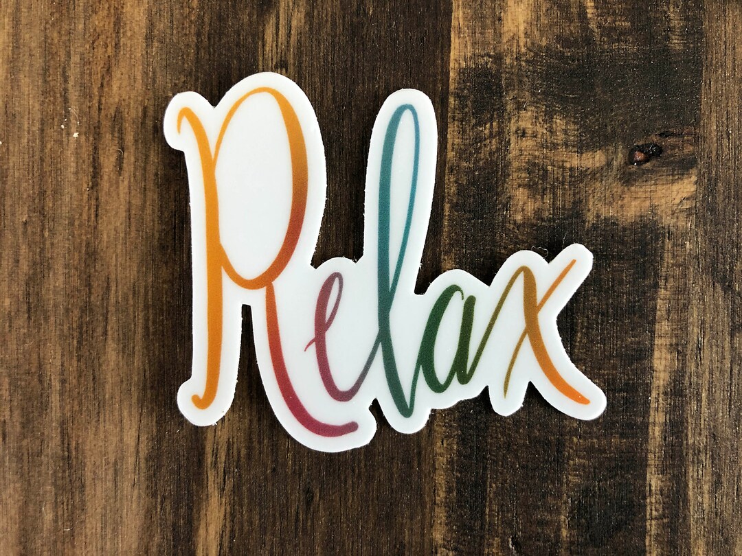 Sticker "relax" - Etsy