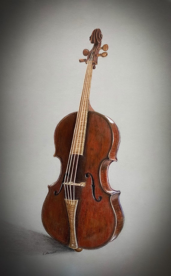 Cello Painting Baroque