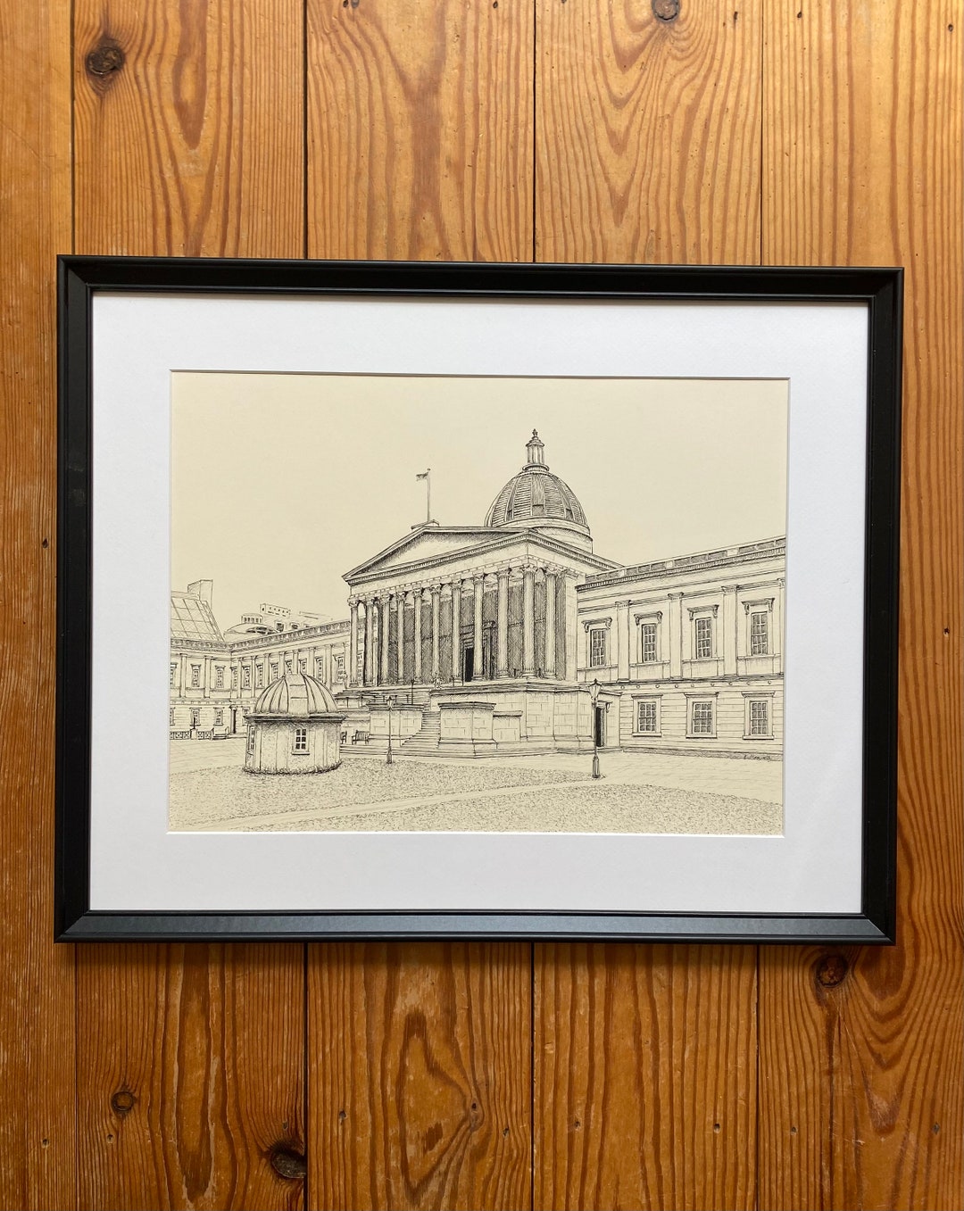 Print of Line Drawing of UCL university College London Main Building - Etsy