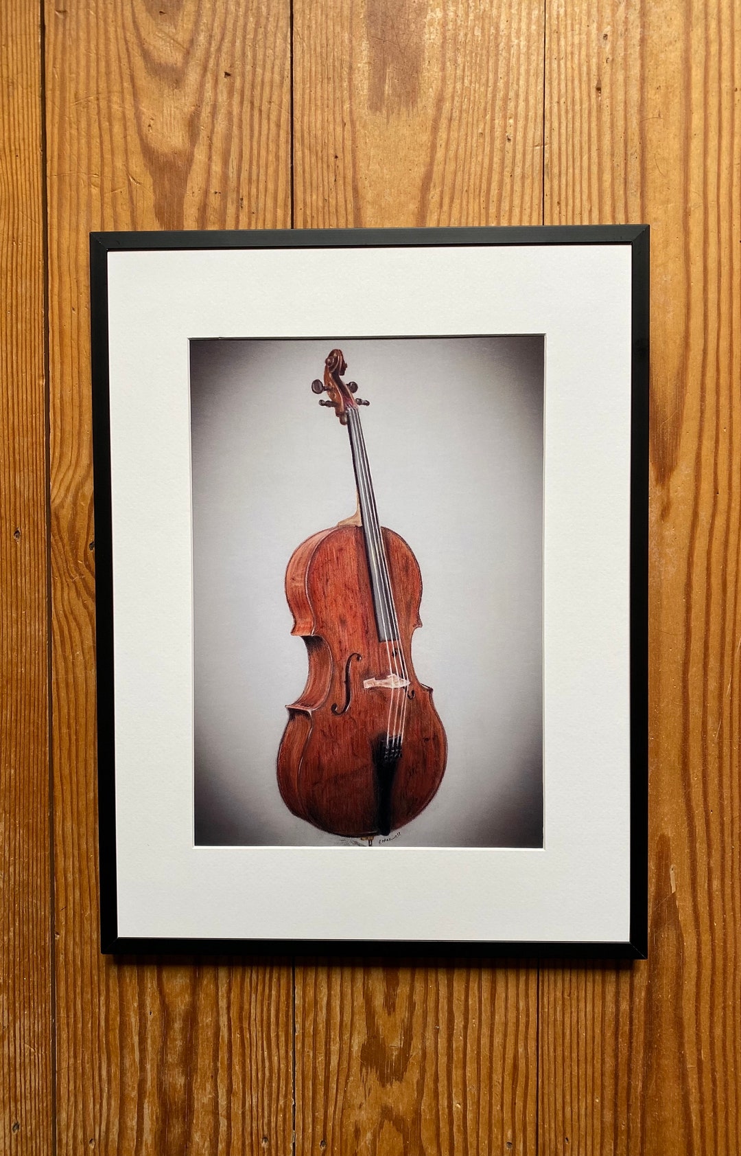 Cello Art Musical Instrument Print / Greetings Card - Etsy