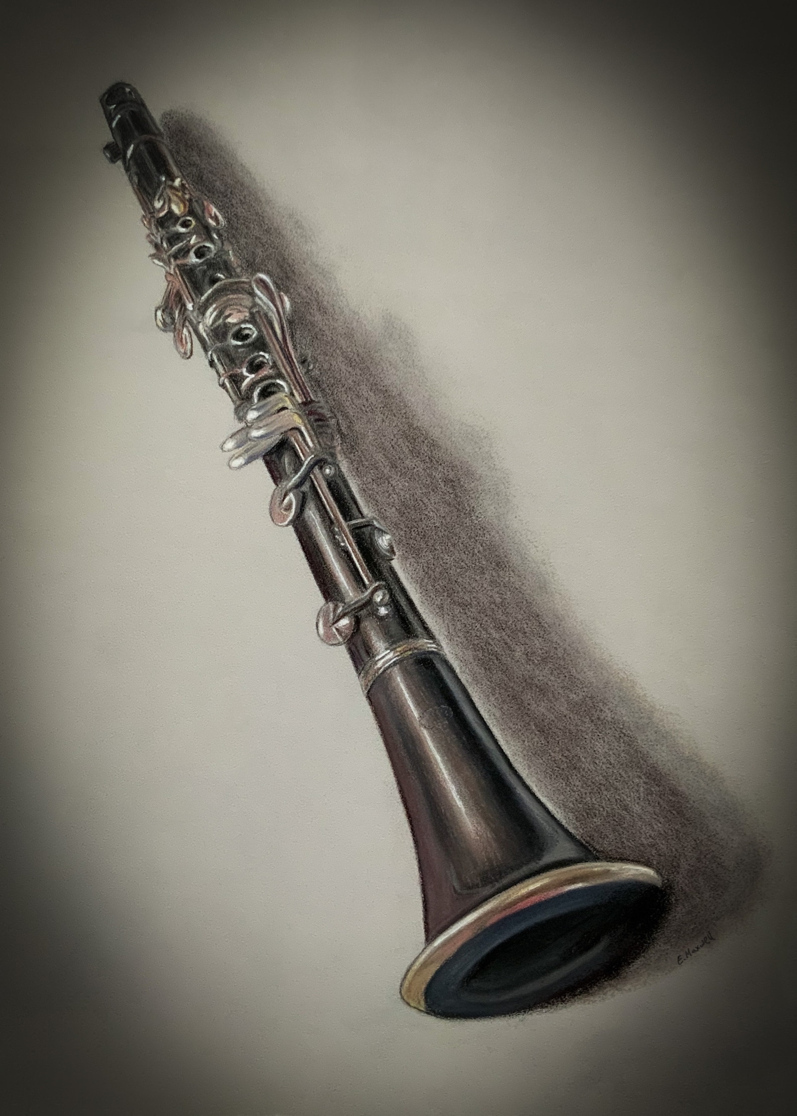 Clarinet art musical instrument print / greetings card - Etsy 日本