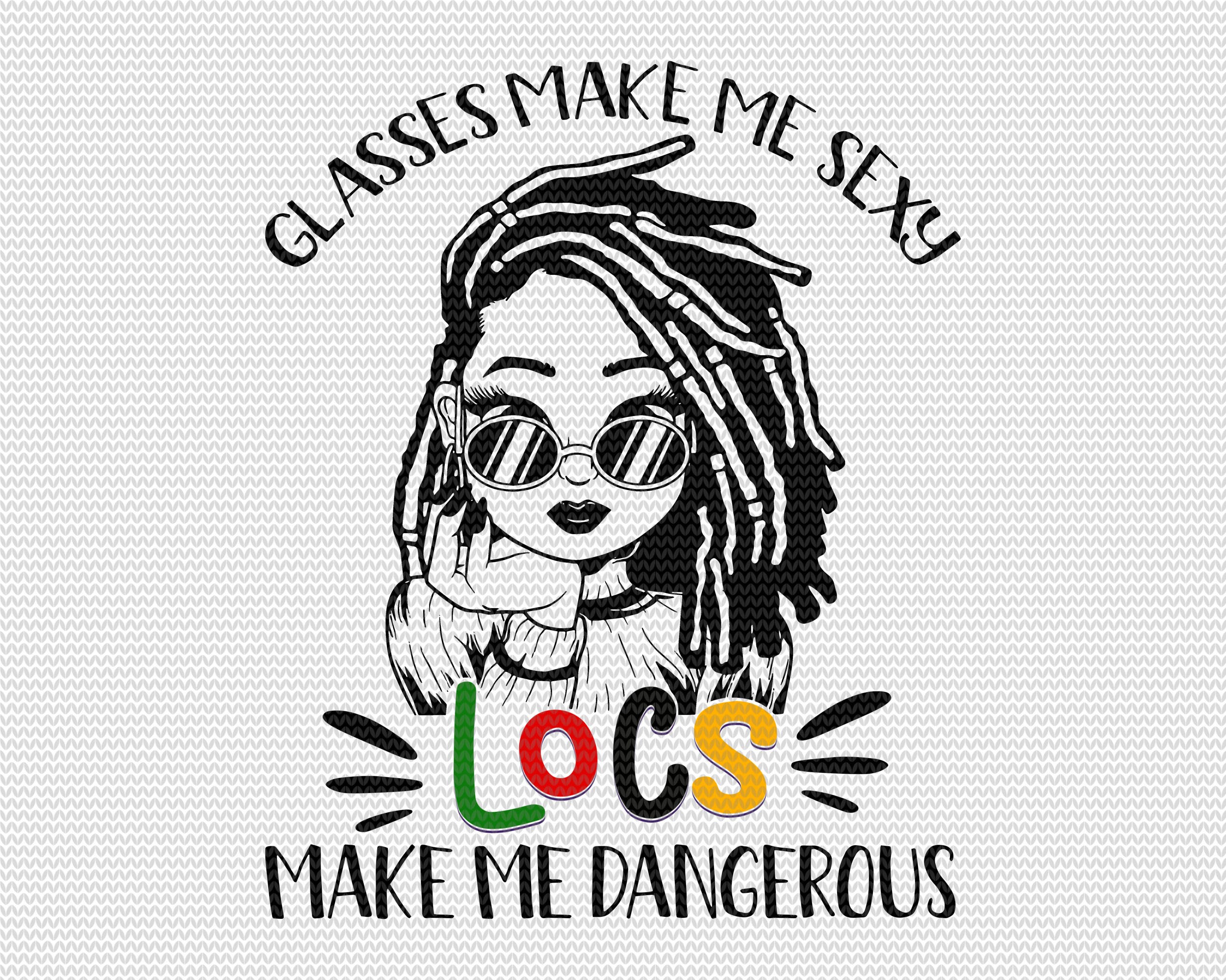 Locs Girls Dreadlocks Svg Dreadlocks girl Black girl png | Etsy